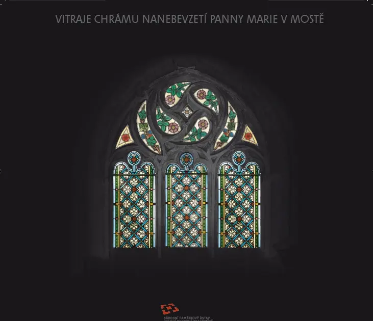 Vitraje chrámu Nanebevzetí Panny Marie v Mostě